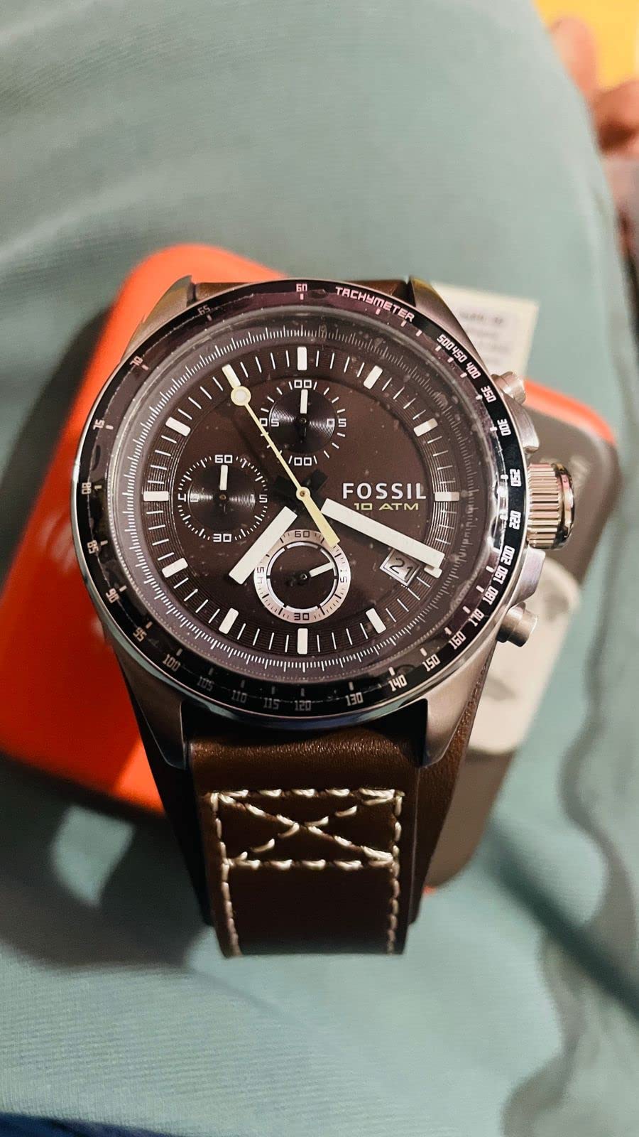 Fossil Leather Decker Chronograph Brown Dial Men's Watch - Ch2599 ...