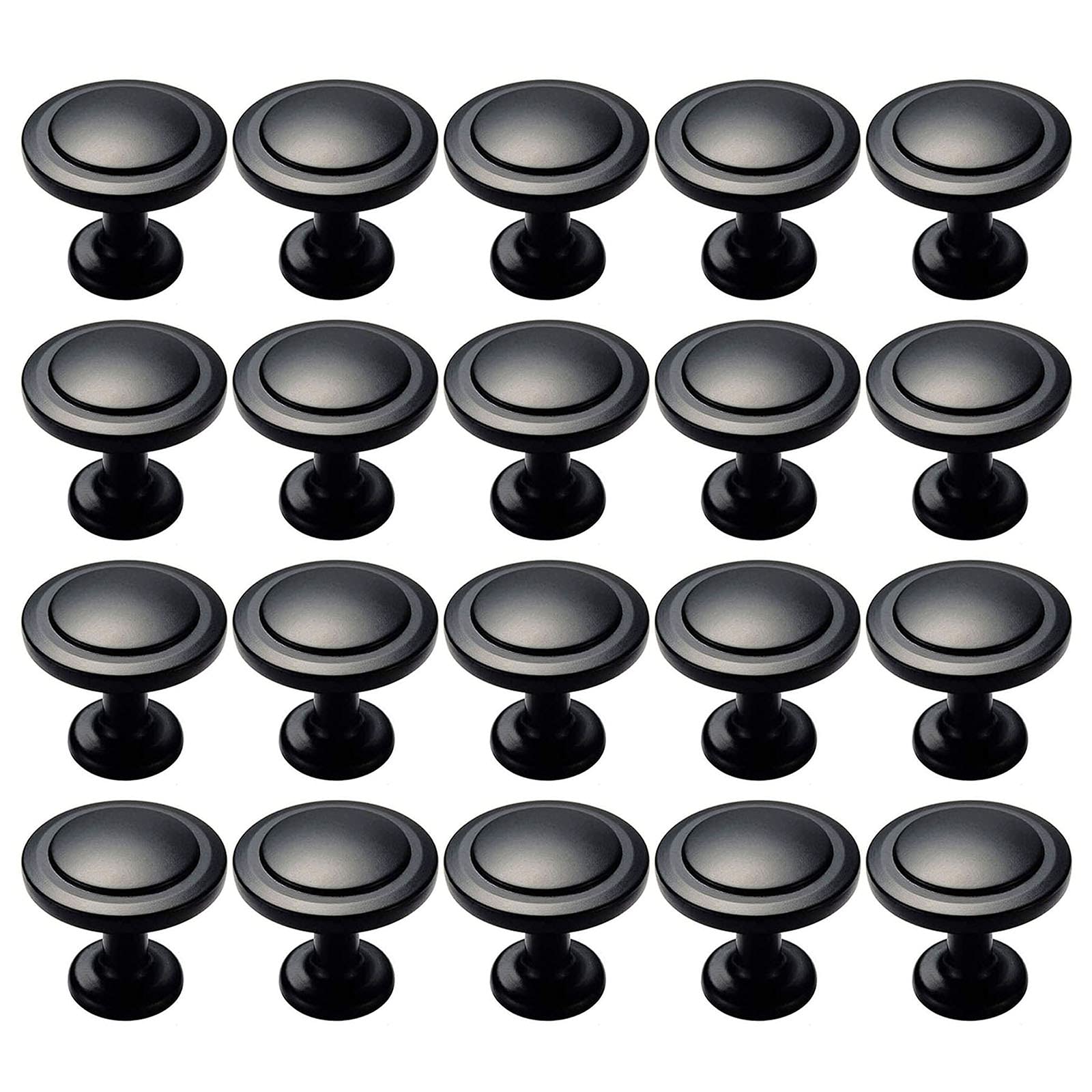 Ousyaah 20 Pack 1-1/4 inch Cabinet Furniture Knobs, Drawer Dresser ...