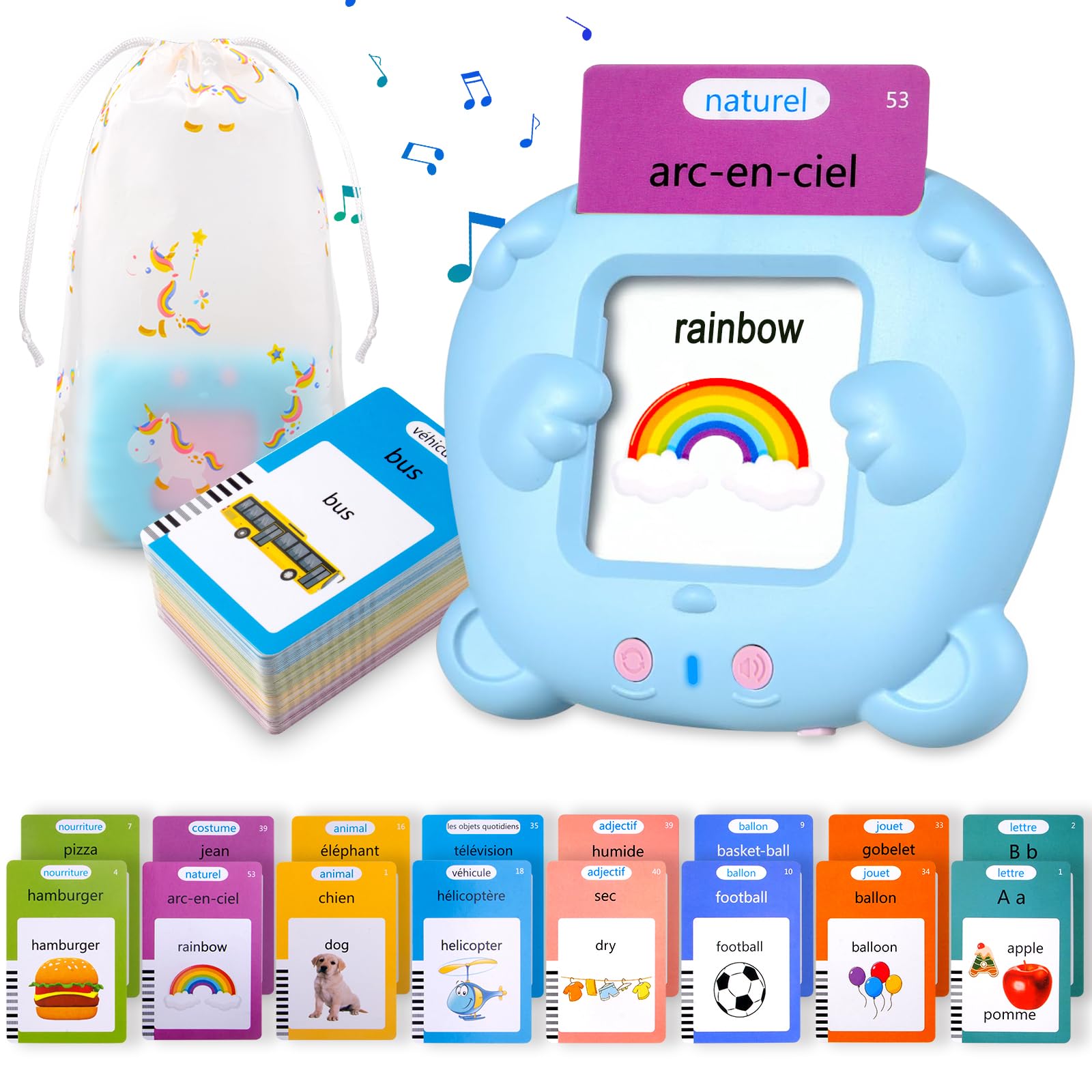 510 Talking Flashcards for Kids, Mot ami French Games from 2 to 6 Years ...