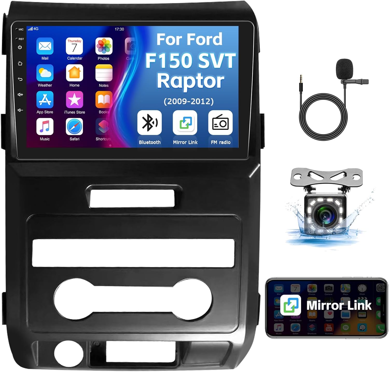 Amazon.com: CAMECHO Android Car Stereo for Ford F150 SVT Raptor Radio ...