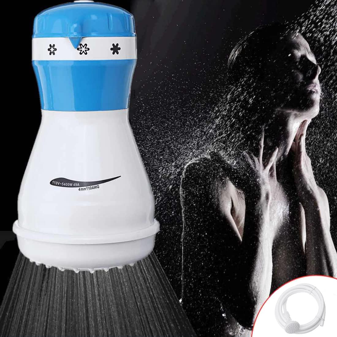 Instant Hot Shower 5400W Electric Shower Head Bathroom Instant Hot ...