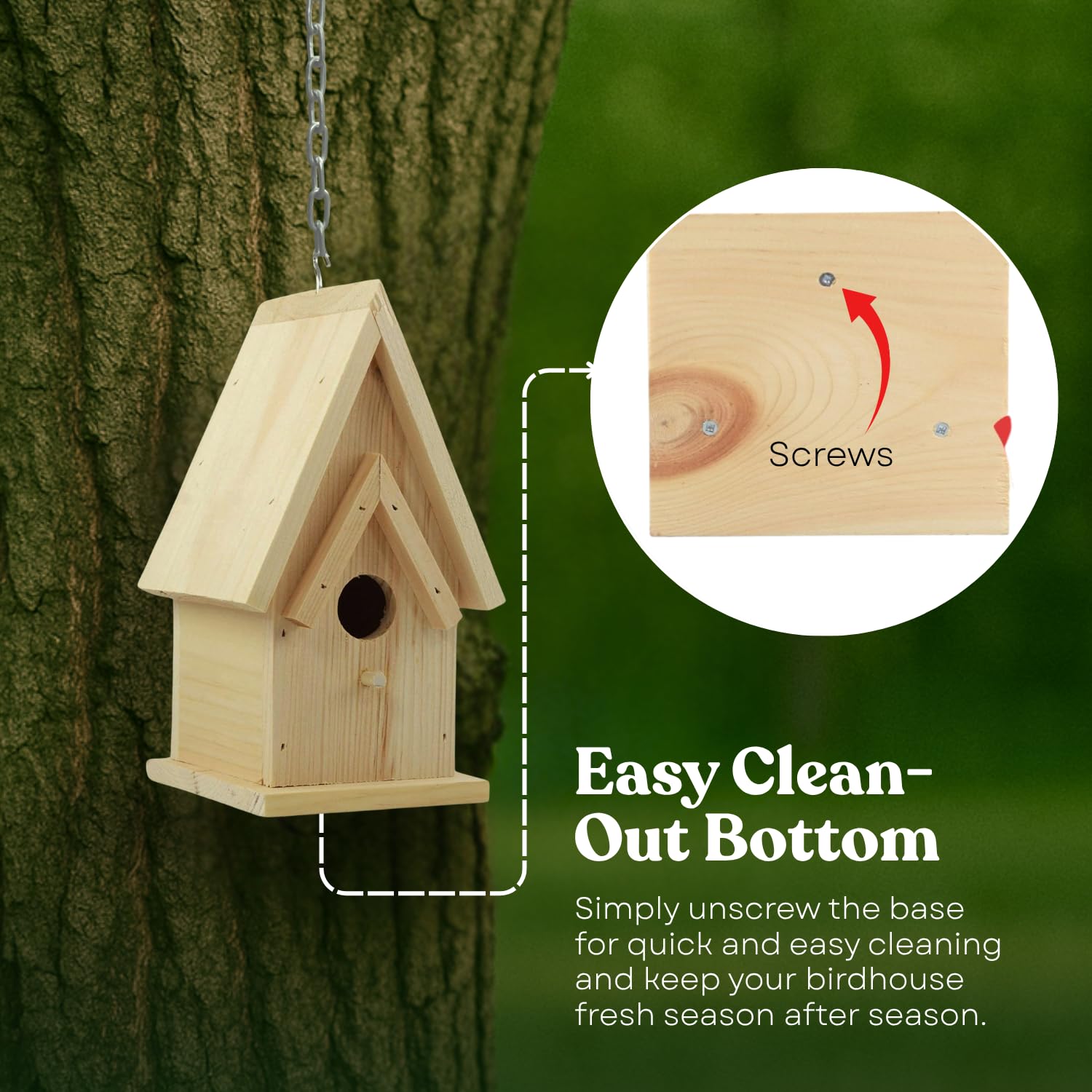 Snapklik.com : Birdhouse For Painting, Handmade Wooden Nesting Boxes ...