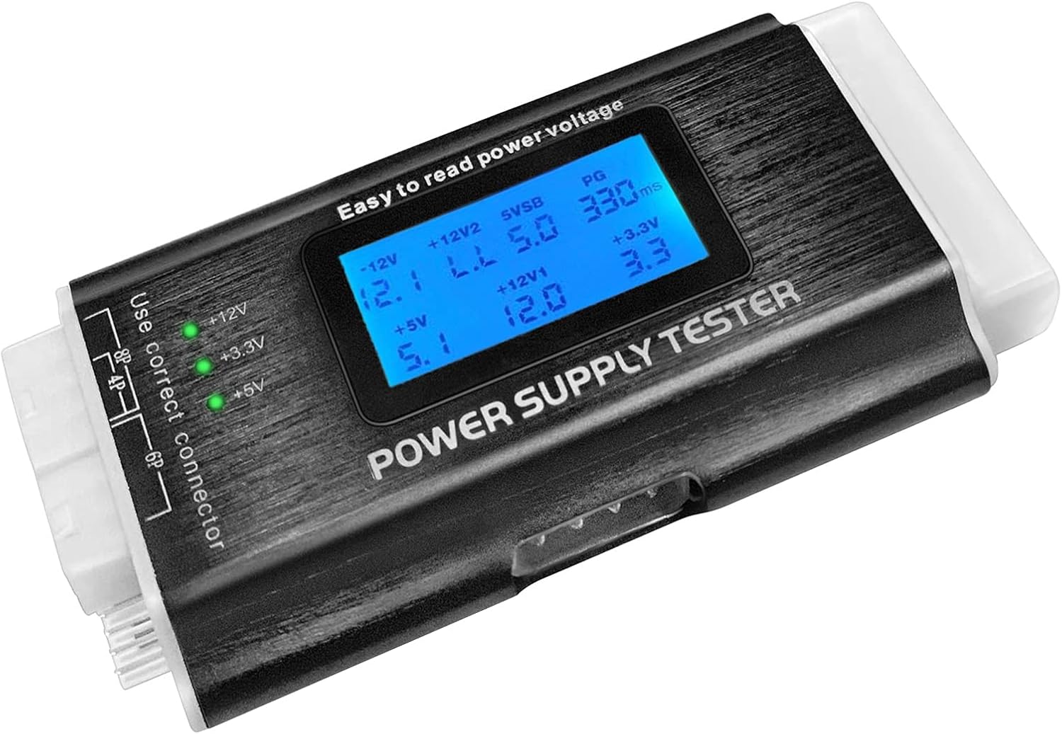 Amazon.com: Computer PC Power Supply Tester 20/24 4/6/8 PIN for ATX ...