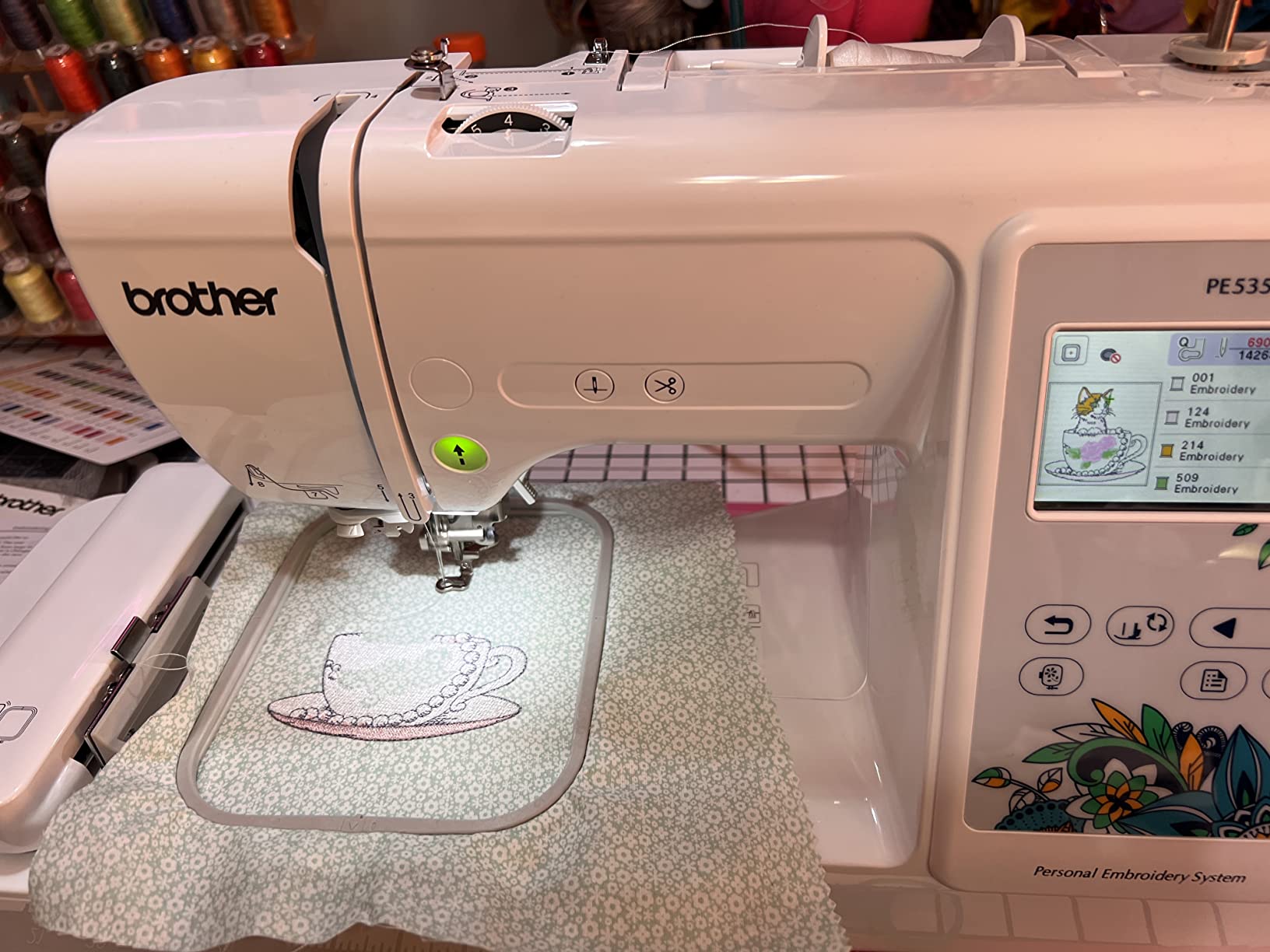 $27/mo - Finance Brother Embroidery Machine, PE535, 80 Built-in ...
