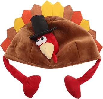 VICASKY Turkey Hat: Funny Turkey Headwear For Thanksgiving Night Event ...