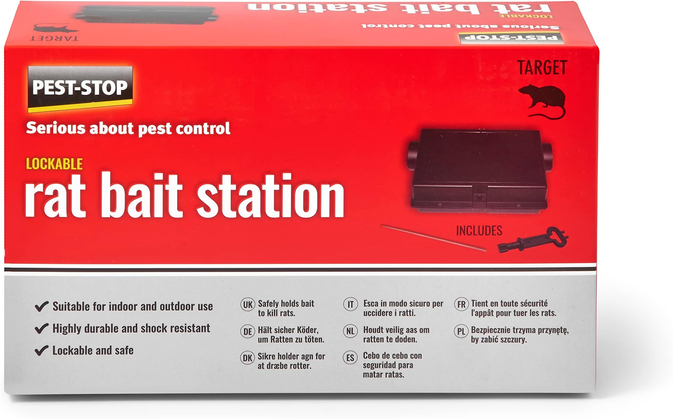Pest-Stop Rat Bait Station - Bait Box for Pest Control - Rat Killer ...
