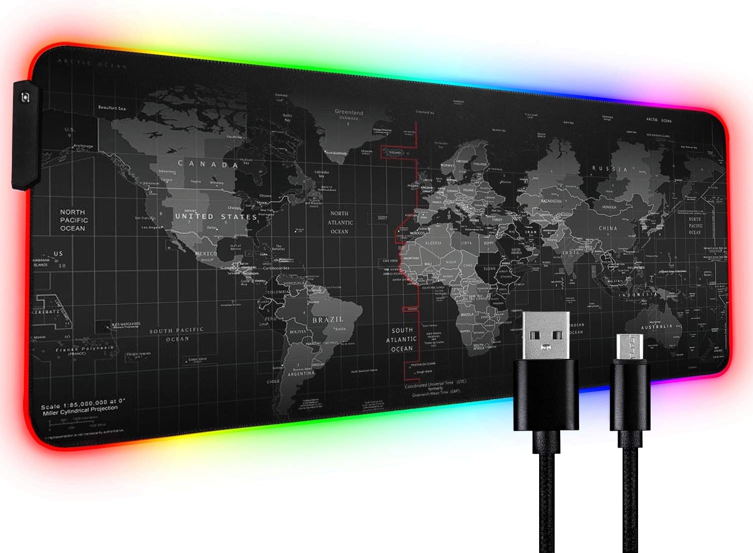 Amazon.com: Large RGB Gaming Mouse Pad -15 Light Modes Touch Control ...