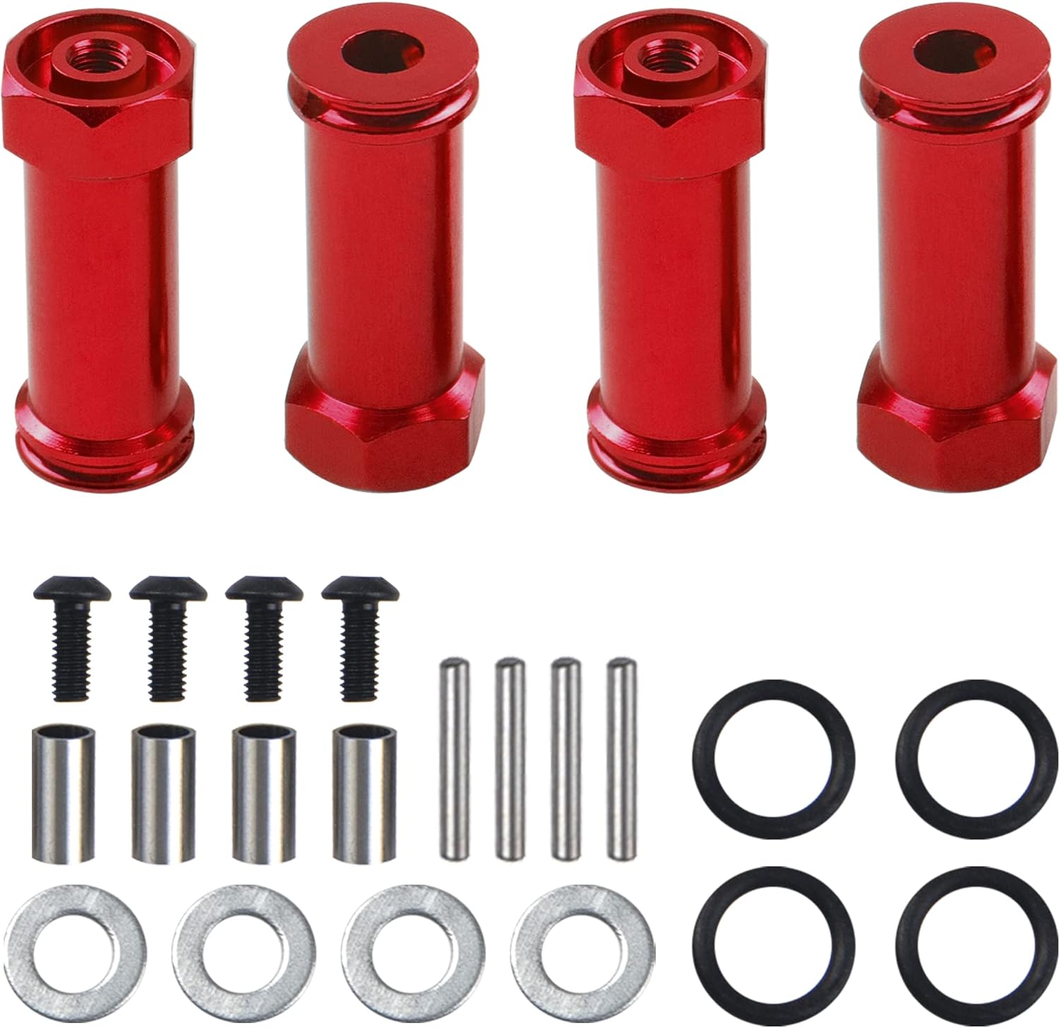 Amazon.com: ShareGoo Aluminum 12mm Wheel Hex Hub Adapters 30mm ...