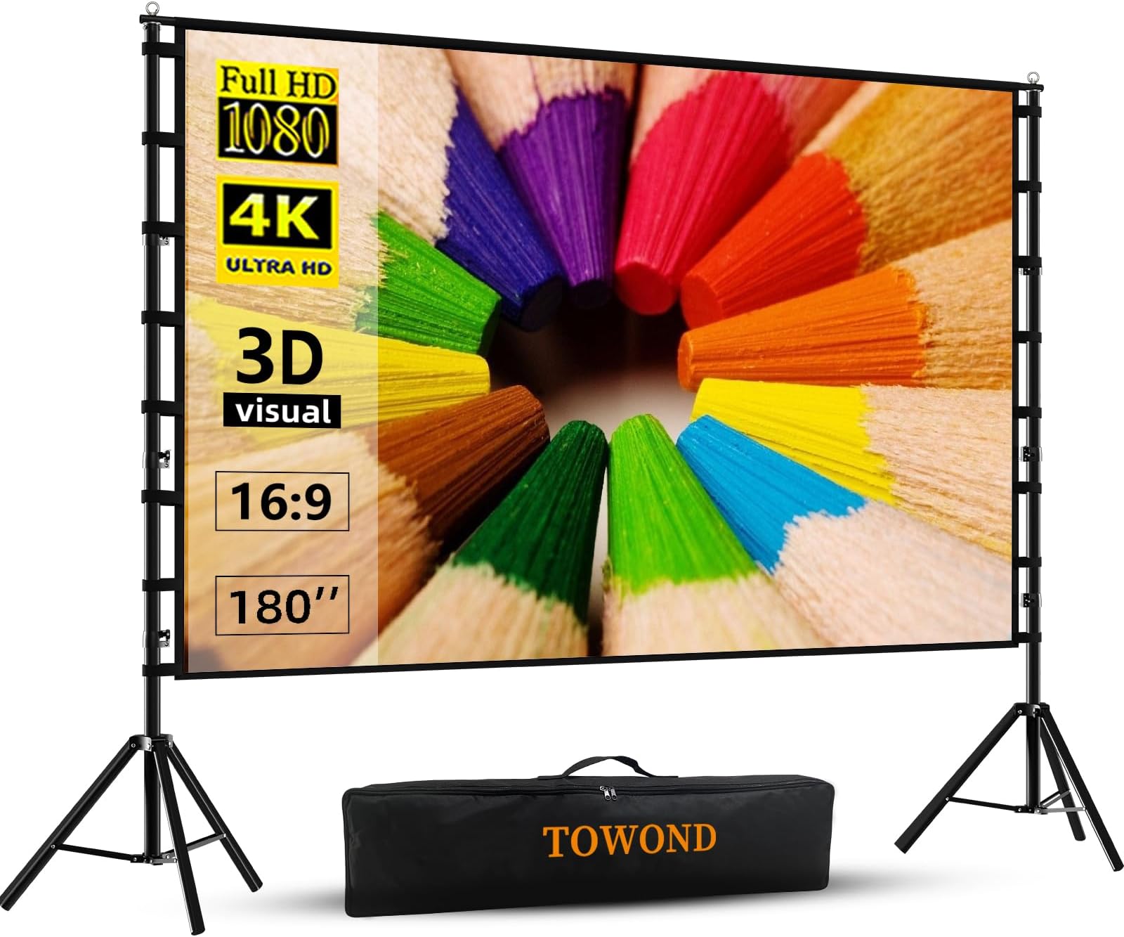 Amazon.com: GHKJOK 200 inch Front Projection Screen, Composite Material ...