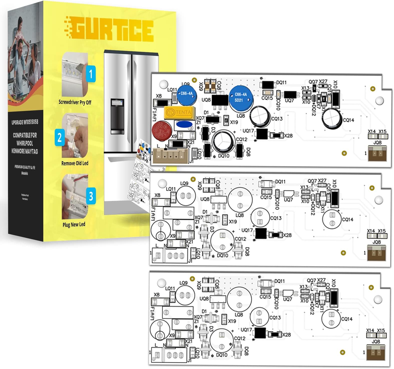 Amazon.com: WPW10515058 Refrigerator LED Light for Whirlpool ...