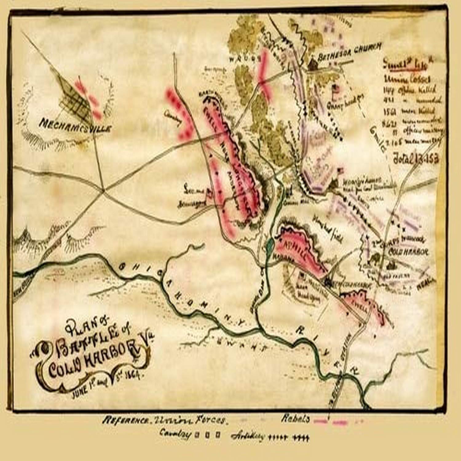 Cold Harbor Battle Map