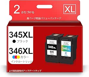 Amazon.co.jp: SHUPAN BC-345XL BC-346XL 345 346 Genuine High Capacity Recycled Ink for Canon BC ...