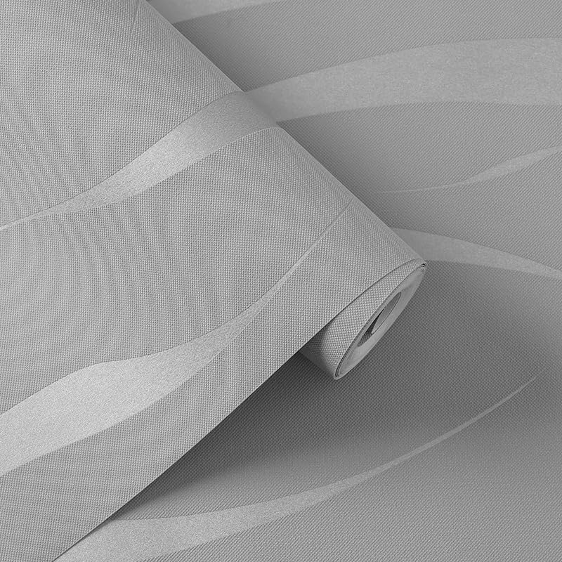 Silver Curve Stripe Pattern Curved Stripe Composition | Ellis Edition