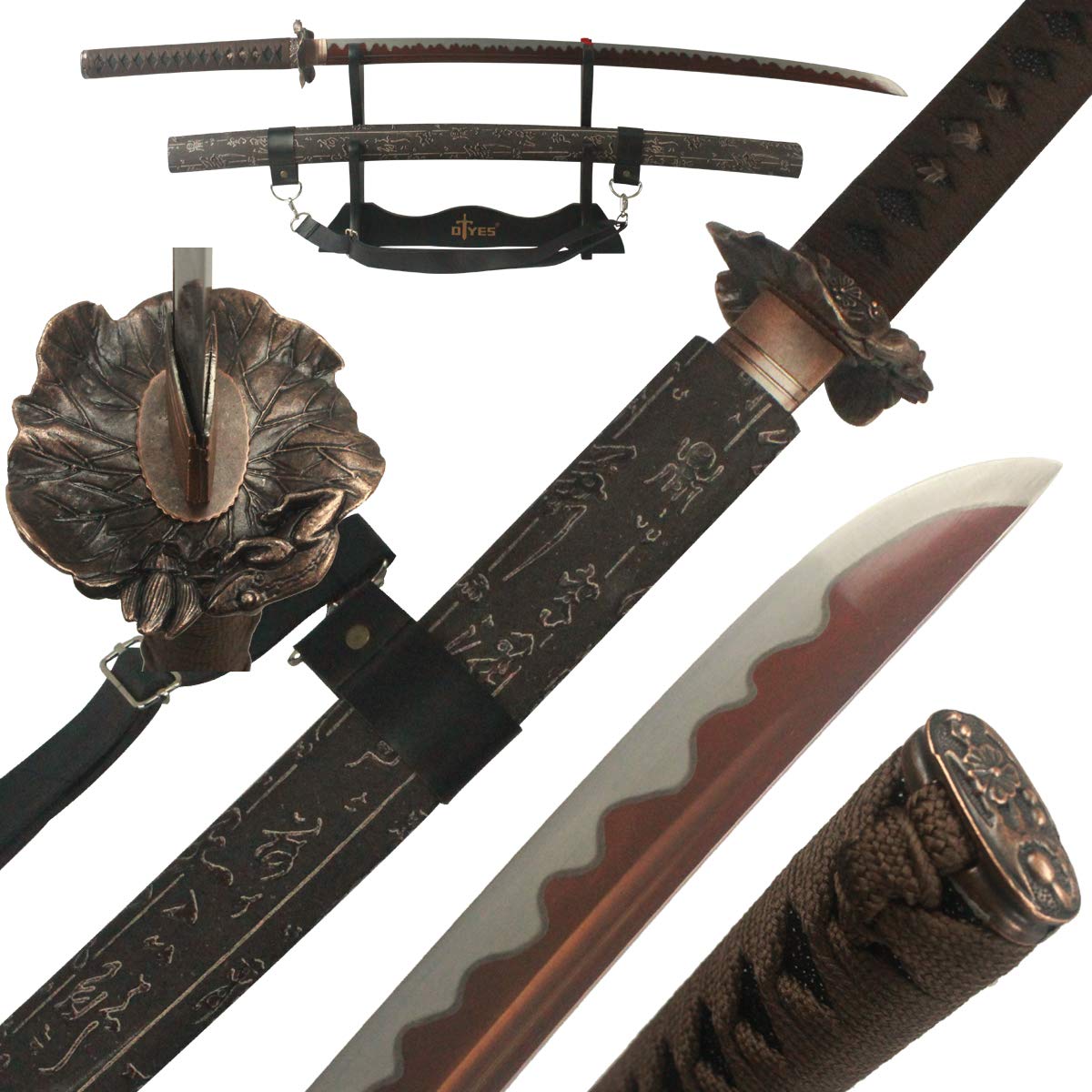 Buy Full Handmade Katana Real Sharp Japanese Samurai Katana,Full Tang ...