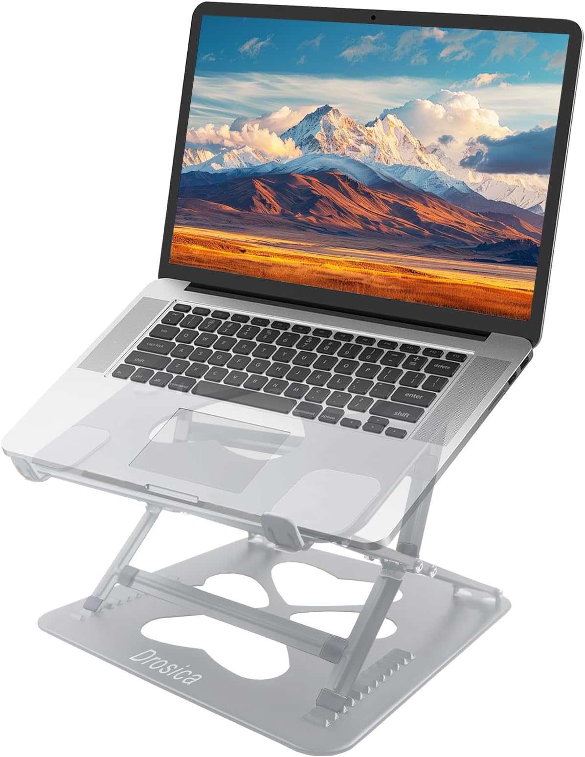 Amazon.com: Drosica Laptop Stand for Desk, Adjustable Laptop Stand, Up ...