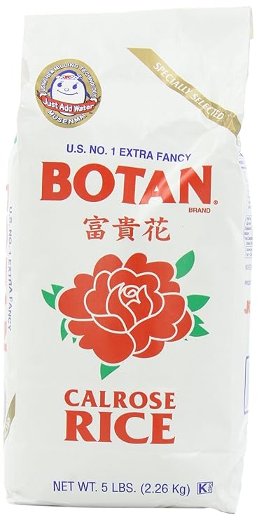 Amazon.com: Botan Calrose Rice Musenmai, 5-Pound
