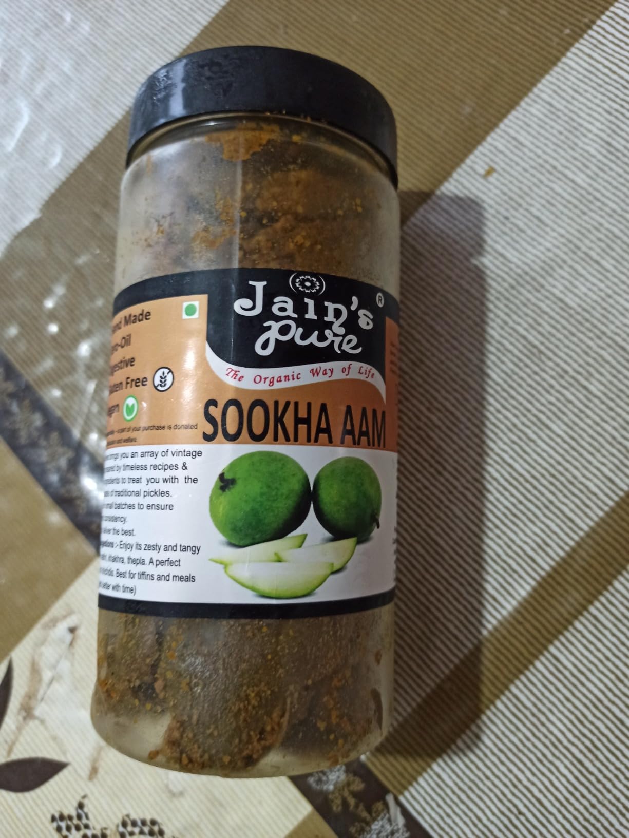 JAIN'S PURE SOOKHA AAM ACHAR/DRY MANGO PICKLE (1 KG) : Amazon.in ...