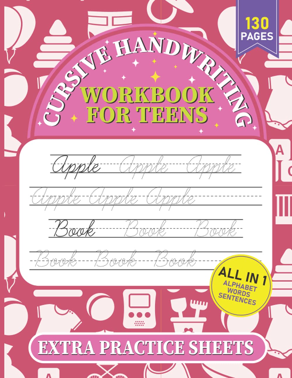 Buy Cursive Handwriting Workbook For Teens: ABC Tracing Book Including ...
