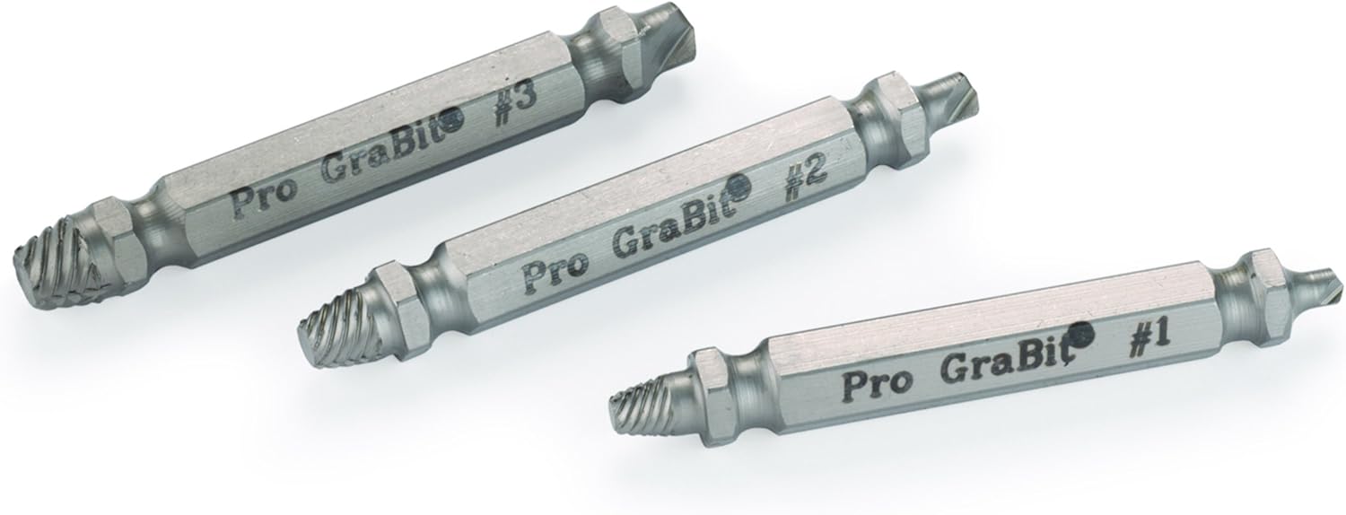 Alden 8430P Pro Grabit Broken Bolt and Damaged Screw Extractor 3 Piece ...
