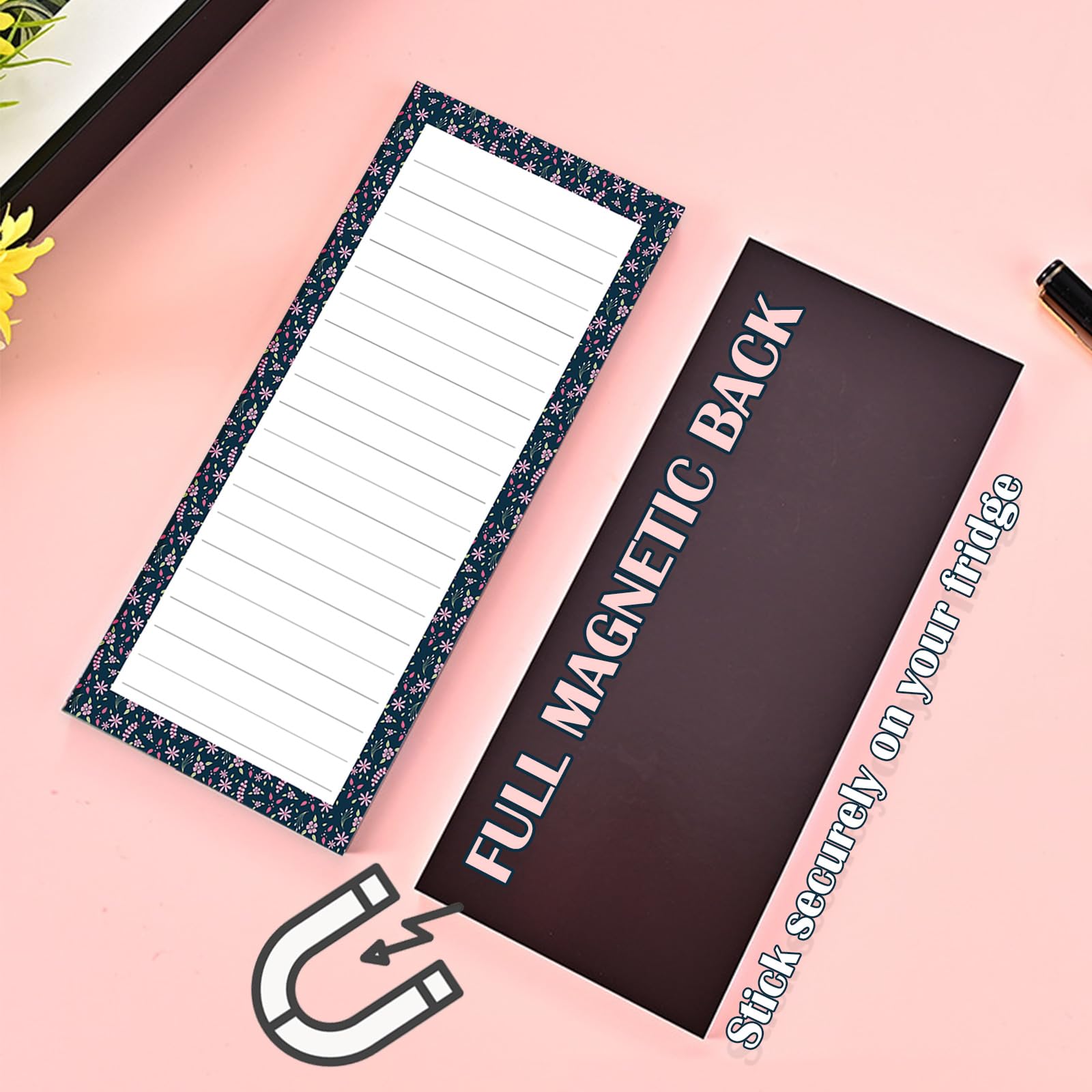 Snapklik.com : 4 Pack Magnetic Notepads For Refrigerator, 200 Sheets ...