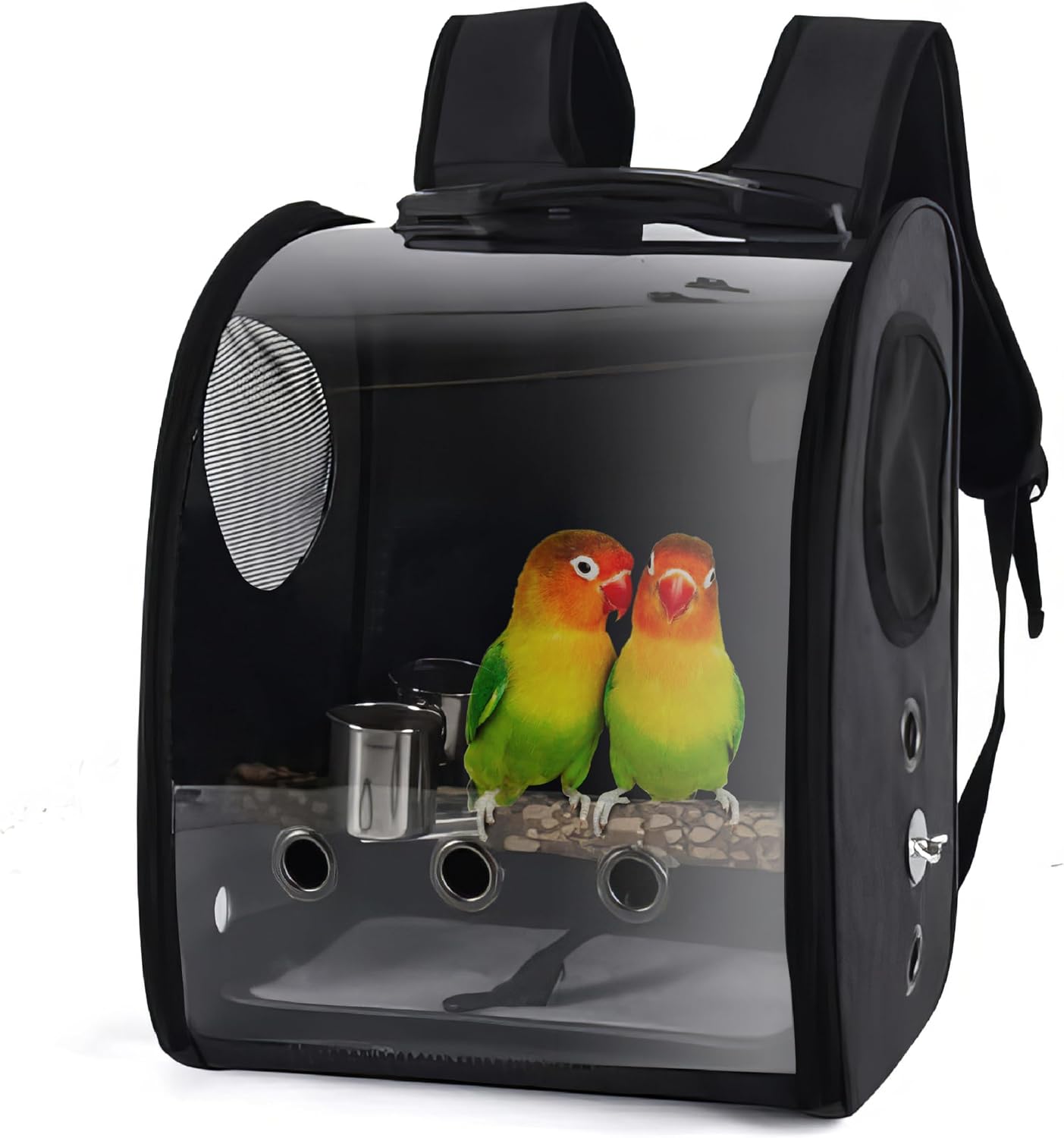 AUSLEECostBay Bird Carrier Backpack - Pet Travel Cage with Stainless ...