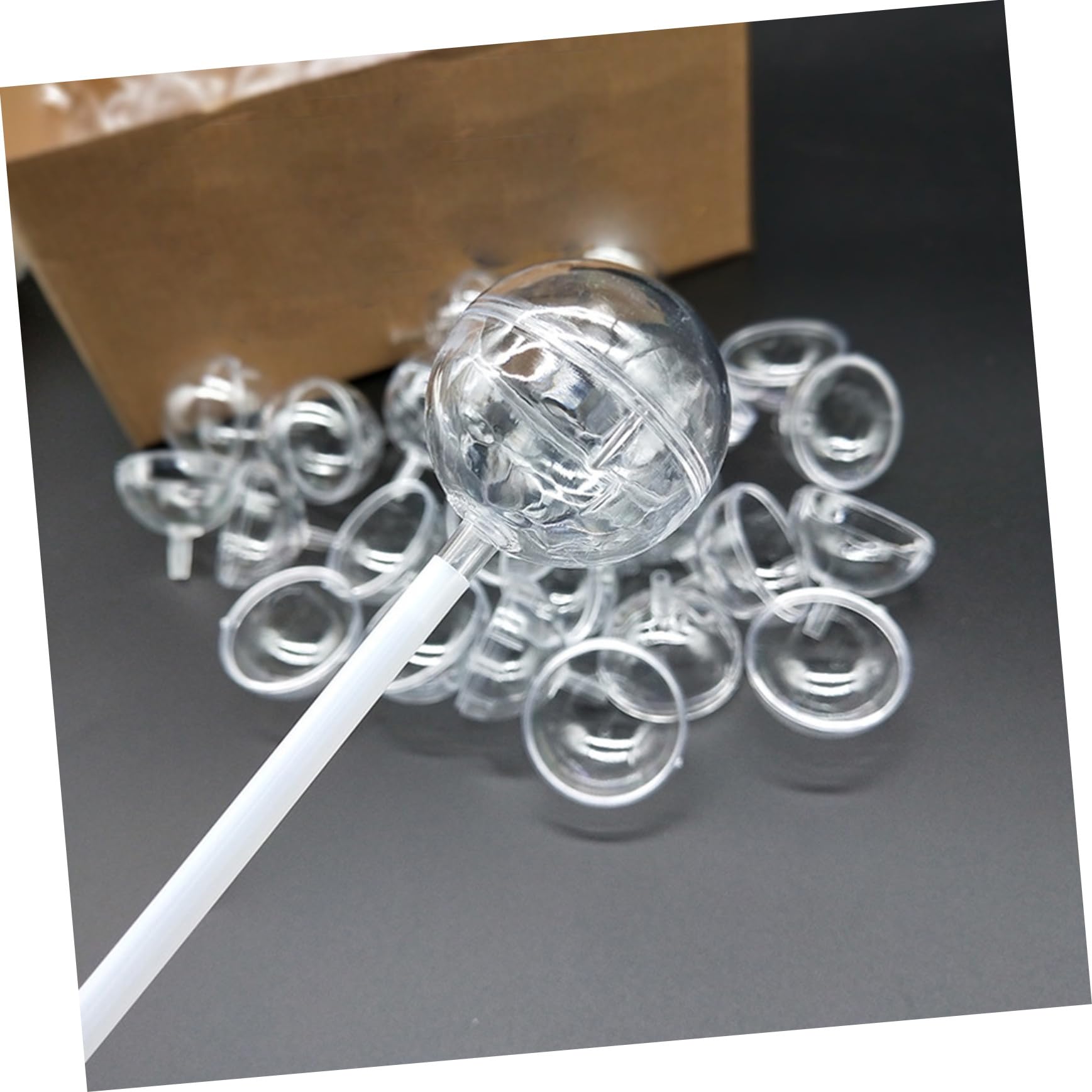 100pcs Receptacle Inserts Clear Chocolate Mold Chocolate Melting Pot ...