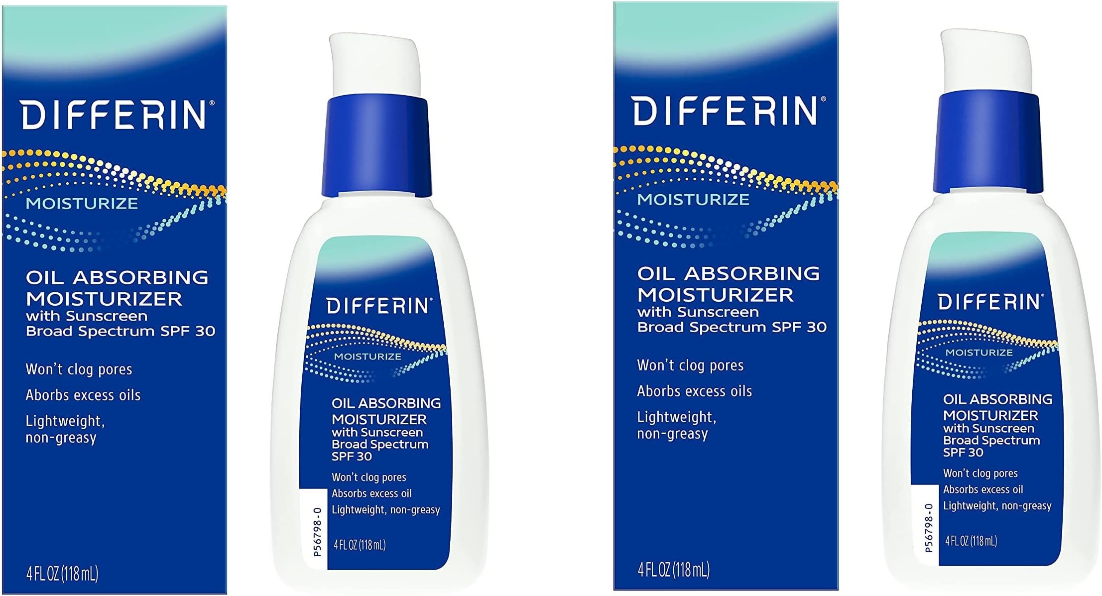 Amazon.com: Differin Oil Absorbing Moisturizer with SPF 30, Sunscreen ...
