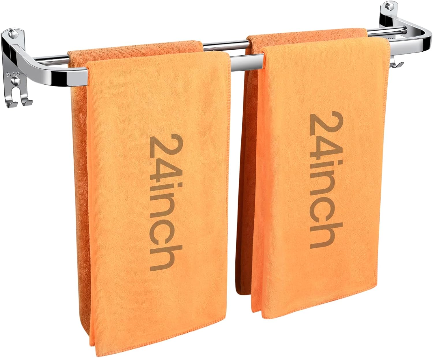 Amazon.com: 24 Inch Towel Racks for Bathroom, Towel Bar Wall Mounted ...