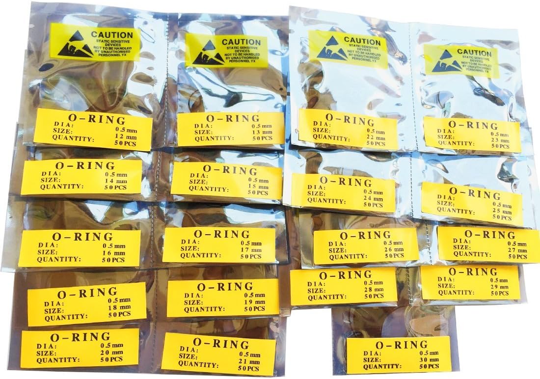 Amazon.com: VAPKER 950 Pcs O Ring 0.5mm Watch Back Rubber Gasket set O ...
