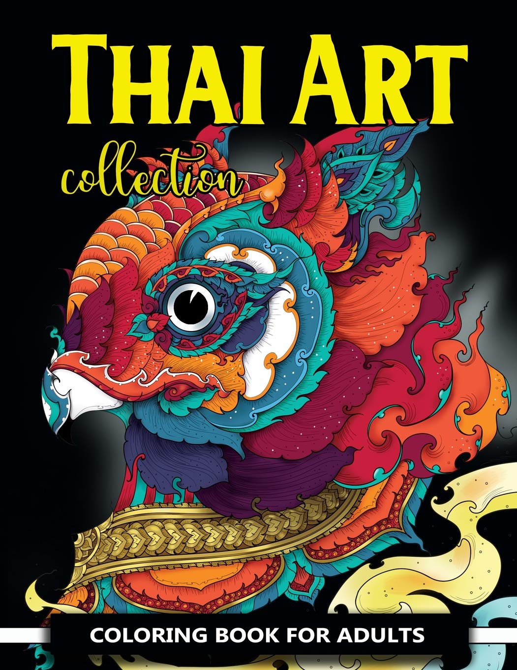 Amazon.com: Thai Art Collection Coloring Book for Adults: Animals ...
