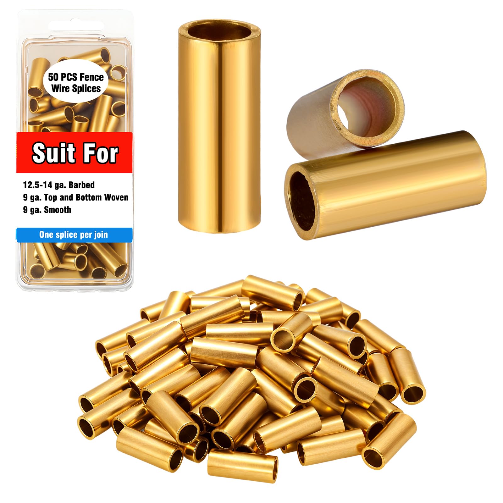 Snapklik.com : Blulu 50 Pack Fence Wire Splices For Barbed Wire Fencing ...