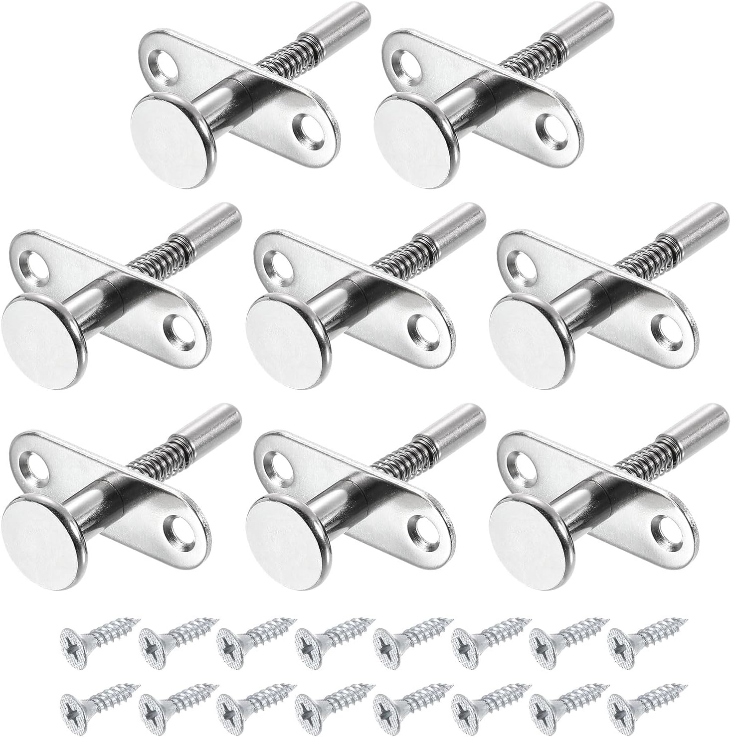 uxcell Plunger Latches, 6.5x55mm/0.26x2.17inch Steel Spring-Loaded Bolt ...
