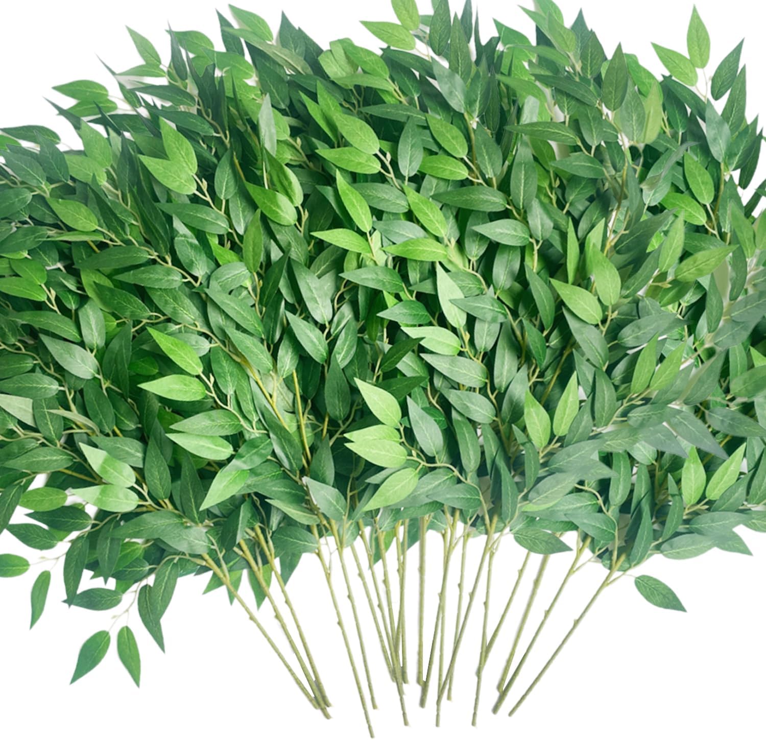 Amazon.com: HUAHUA 20pcs Artificial Italian Ruscus Greenery Stems -Faux ...