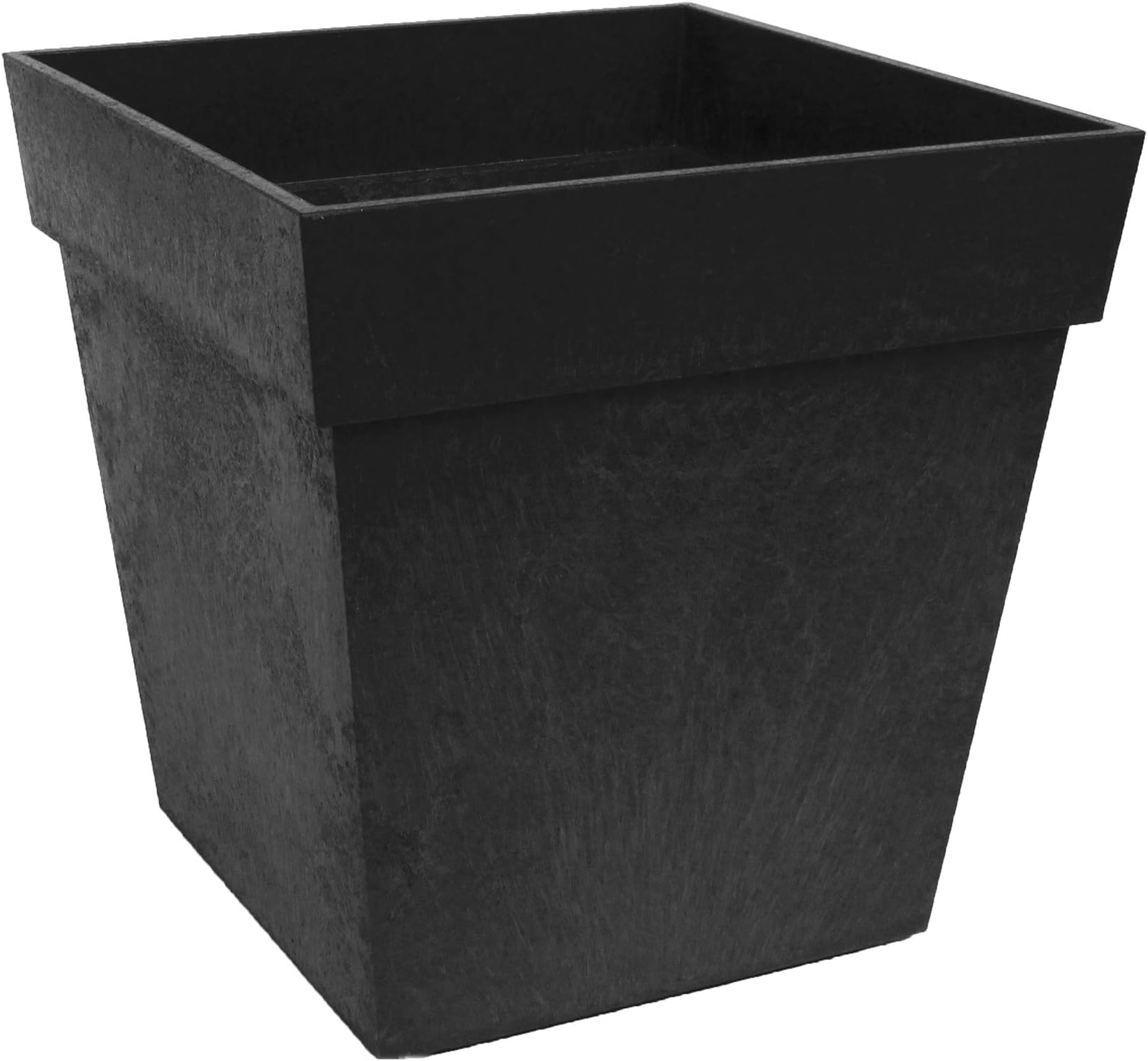 ECO GARDEN Recyled Rubber Plant Pot, Slate, 50cm : Amazon.co.uk: Garden