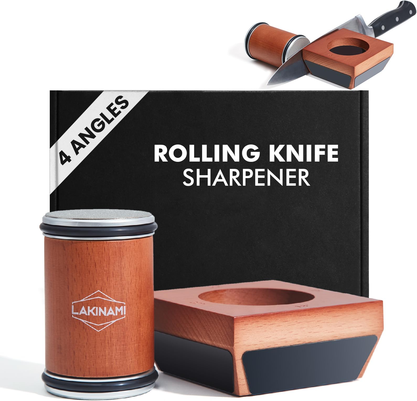 Amazon.com: EVERGROVE Rolling Knife Sharpener Kit - Diamond-Coated ...