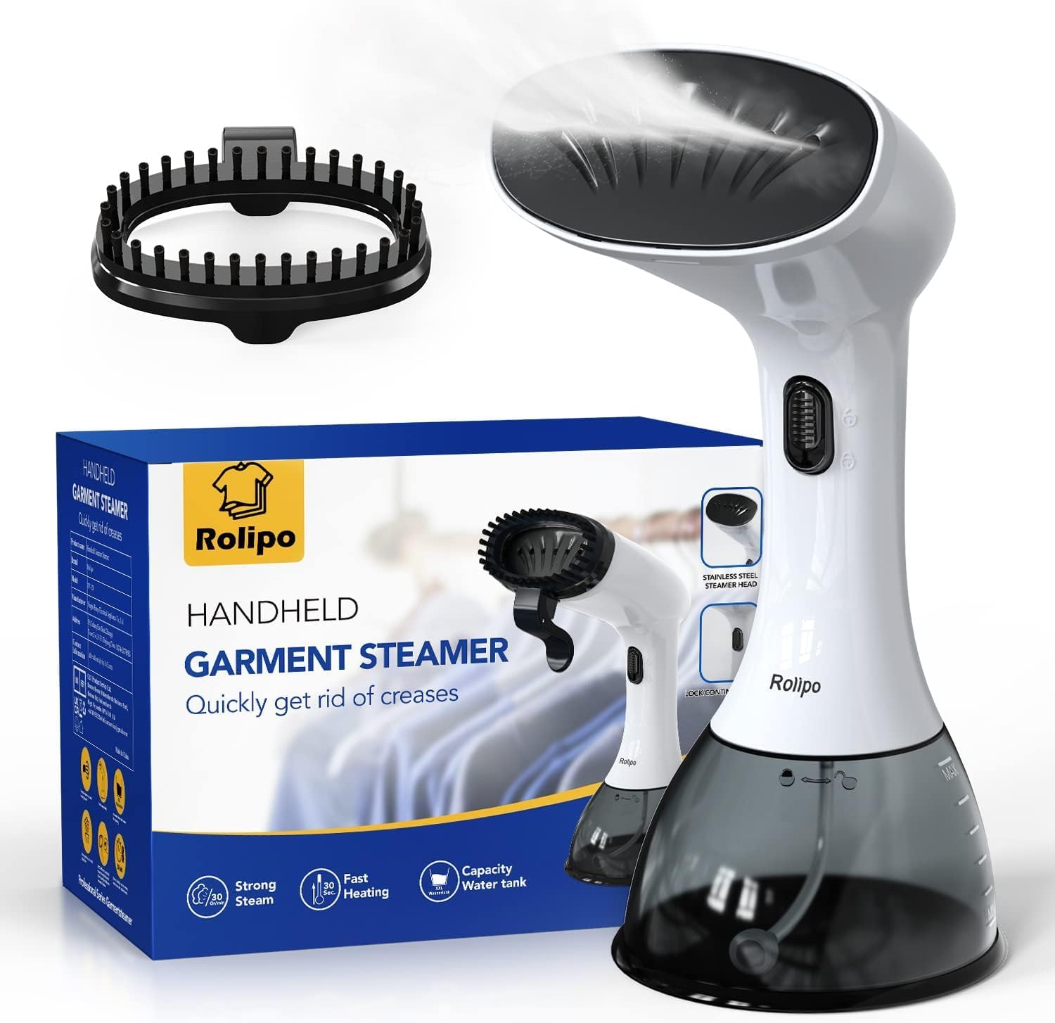 Amazon.com: YASHE Steamer for Clothes, 1500W Travel Handheld Steamer ...