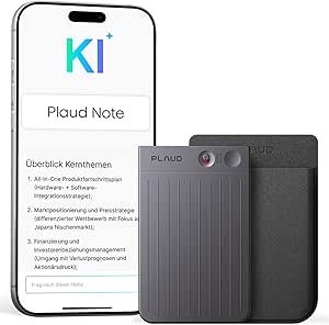 PLAUD NOTE AI Digital Voice Recorder, 64 GB Recording Device with ...
