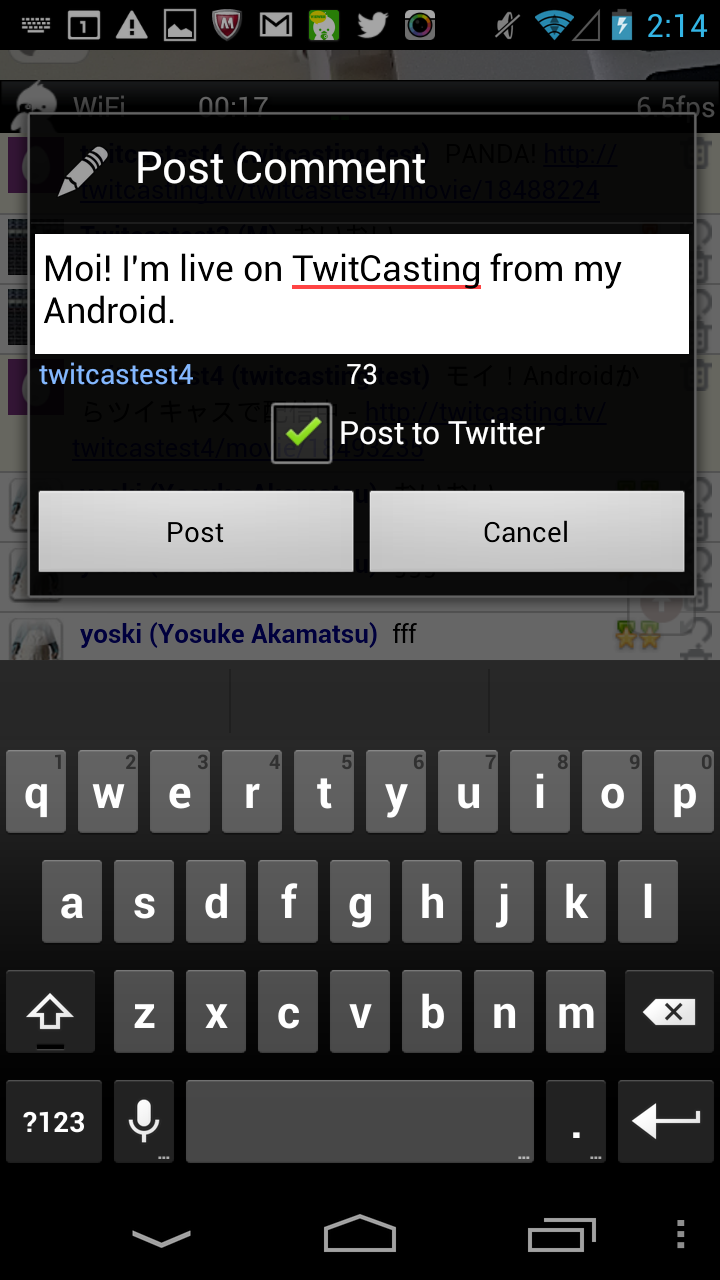 TwitCasting Live - (Broadcast Video and Radio for Free) - Application ...