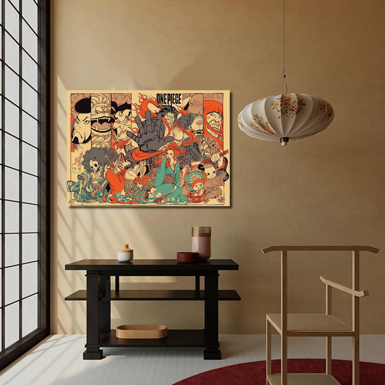 Snapklik.com : Anime One Piece Poster For Walls Ukiyo-e Canvas Painting ...