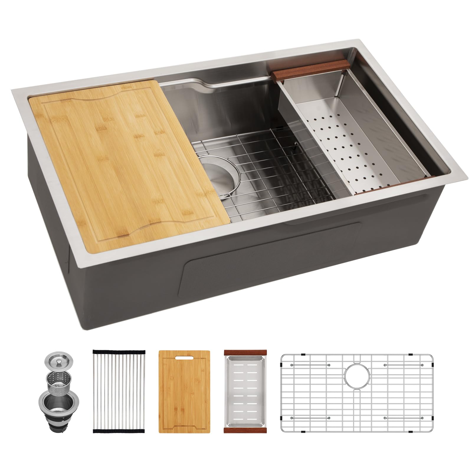 Snapklik.com : Lordear 33 Inch Undermount Kitchen Sinks,33x19 Inch ...