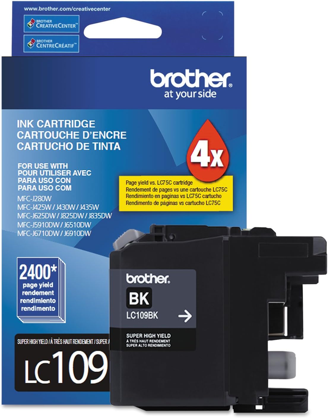 Brother Genuine Ultra High Yield Inkjet Cartridge-Black (LC109BK ...
