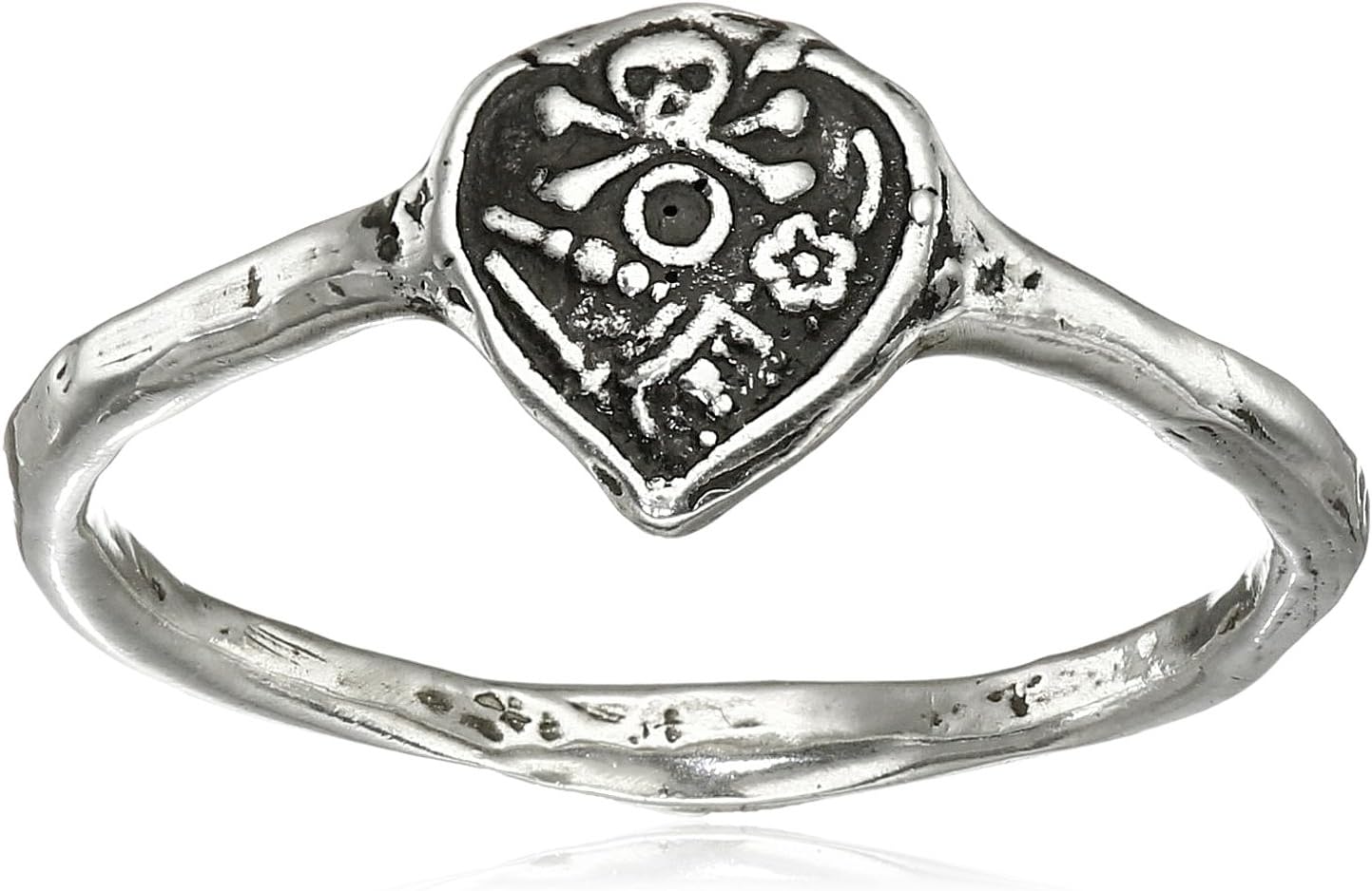 Amazon.com: Pyrrha Vanity Sterling Silver Petite Talisman Ring, Size 6 ...