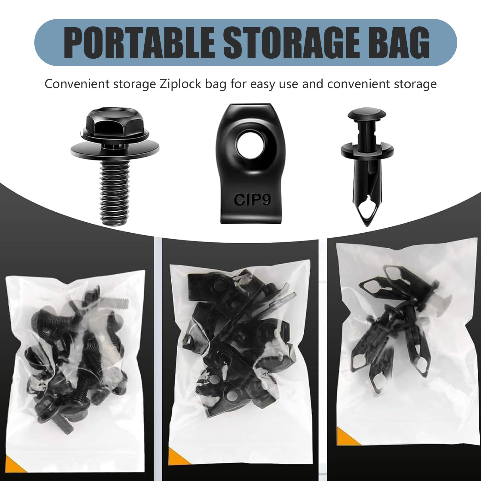 Snapklik.com : Gseigvee Pack-35 Car Fastener Rivet Clips, Durable Metal ...