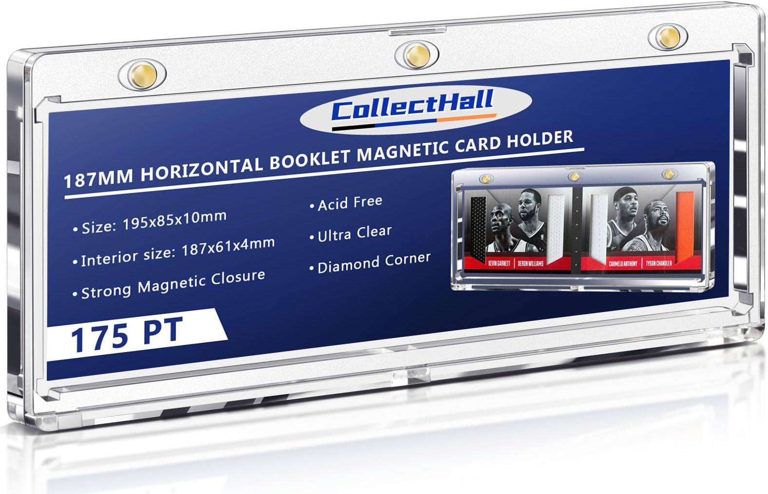 Amazon.com: CollectHall 187mm Horizontal Booklet Magnetic Card Holder ...