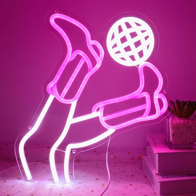 Planzo Cowgirl Boots Disco Ball Neon Light Sign for Girl Party ...