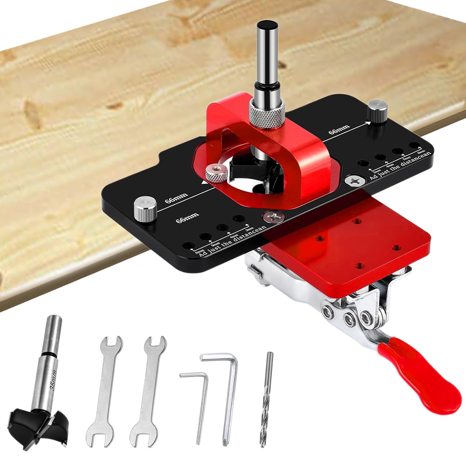 35mm Hinge Jig Drilling Hole Puncher, Aluminum Alloy Concealed Hinge ...