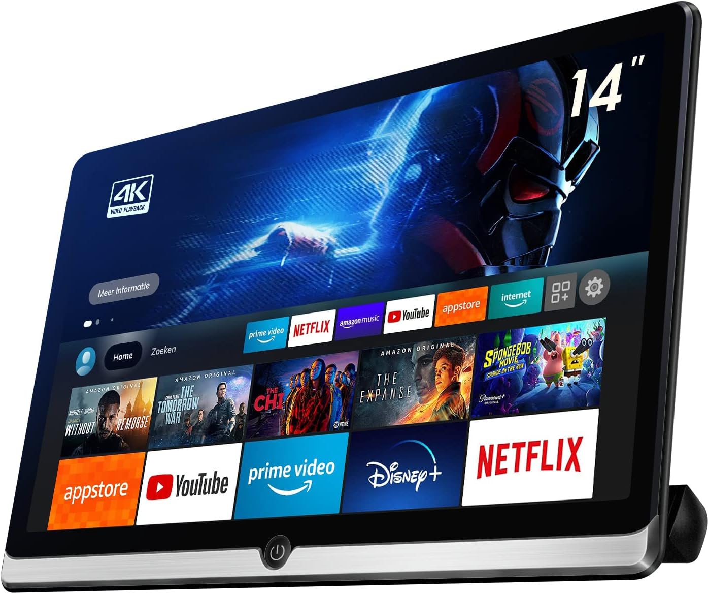 Amazon.com: 14 pulgadas 4K Android 10.0 portátil coche TV Headrest ...