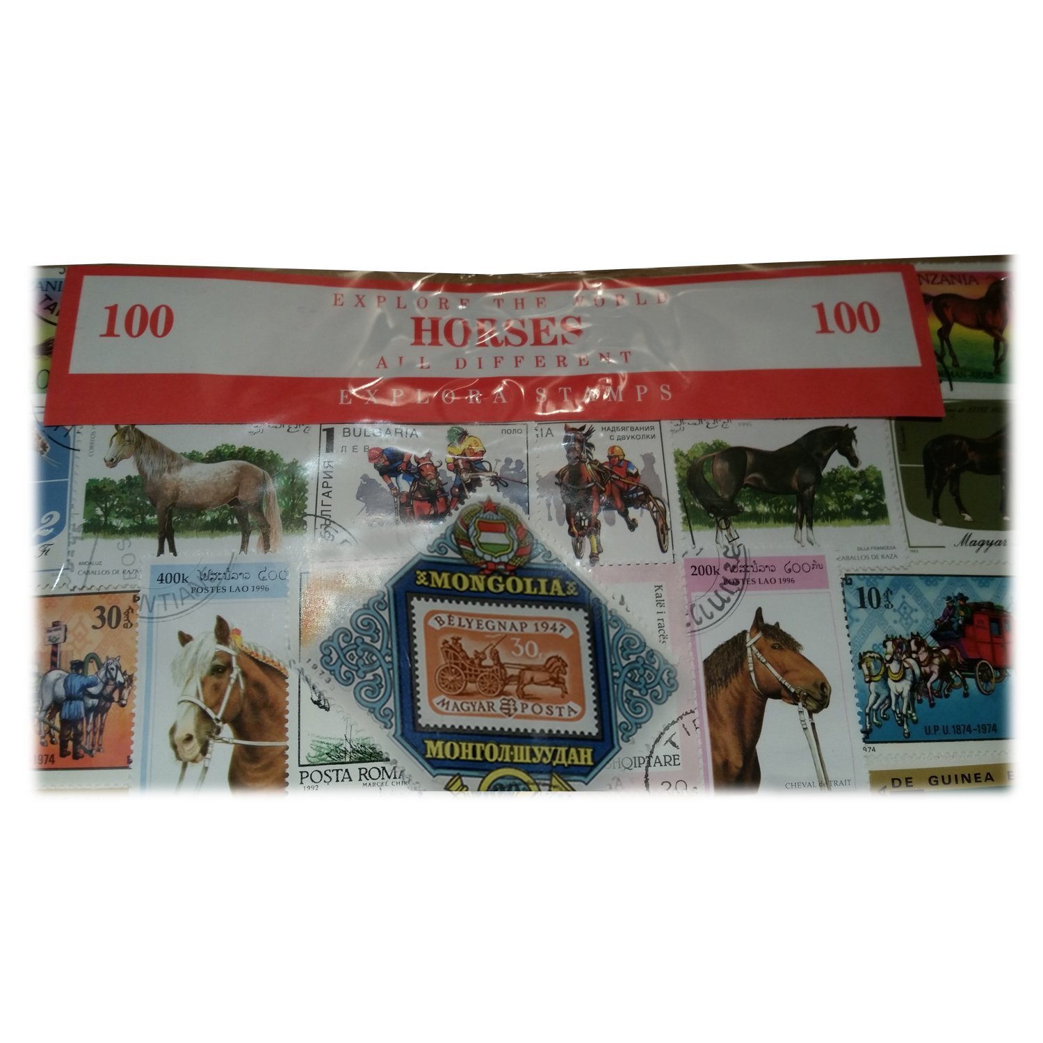 Horse Horses, Worldwide Stamps from Around The World, Collectable Set ...