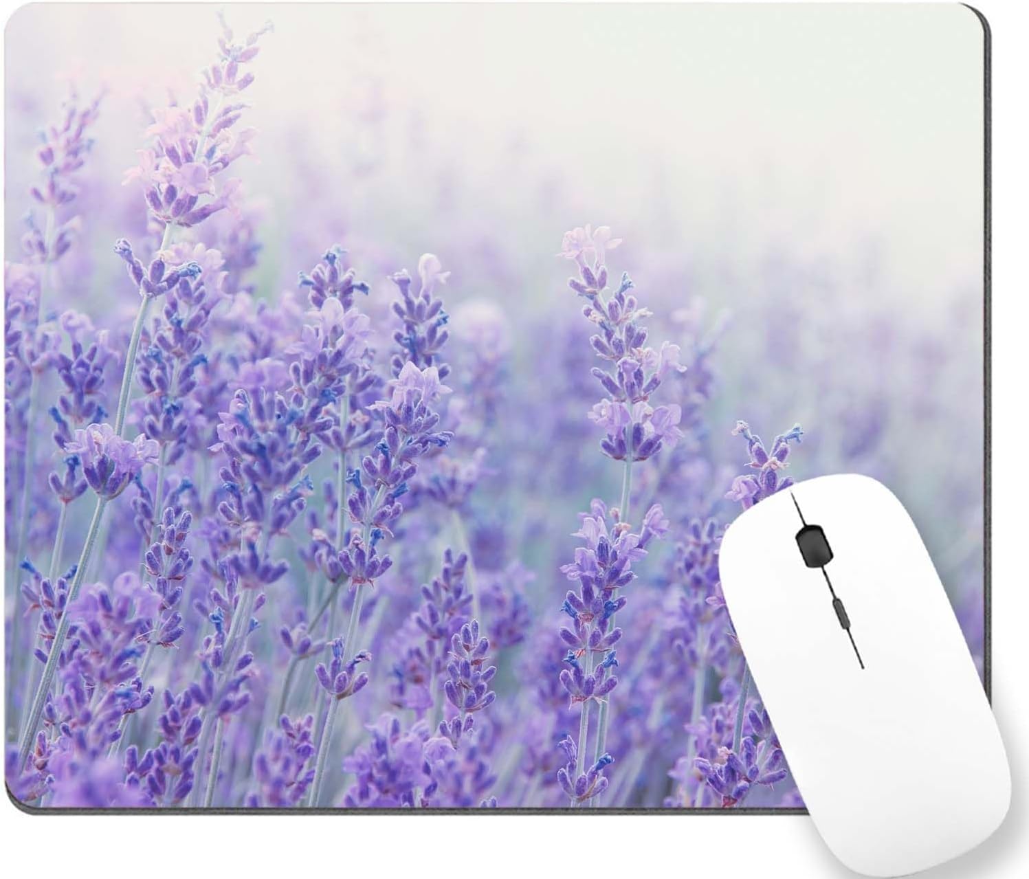 Amazon.com: TSSOHU Rectangle Mouse Pad, Lavender Flowers Premium ...
