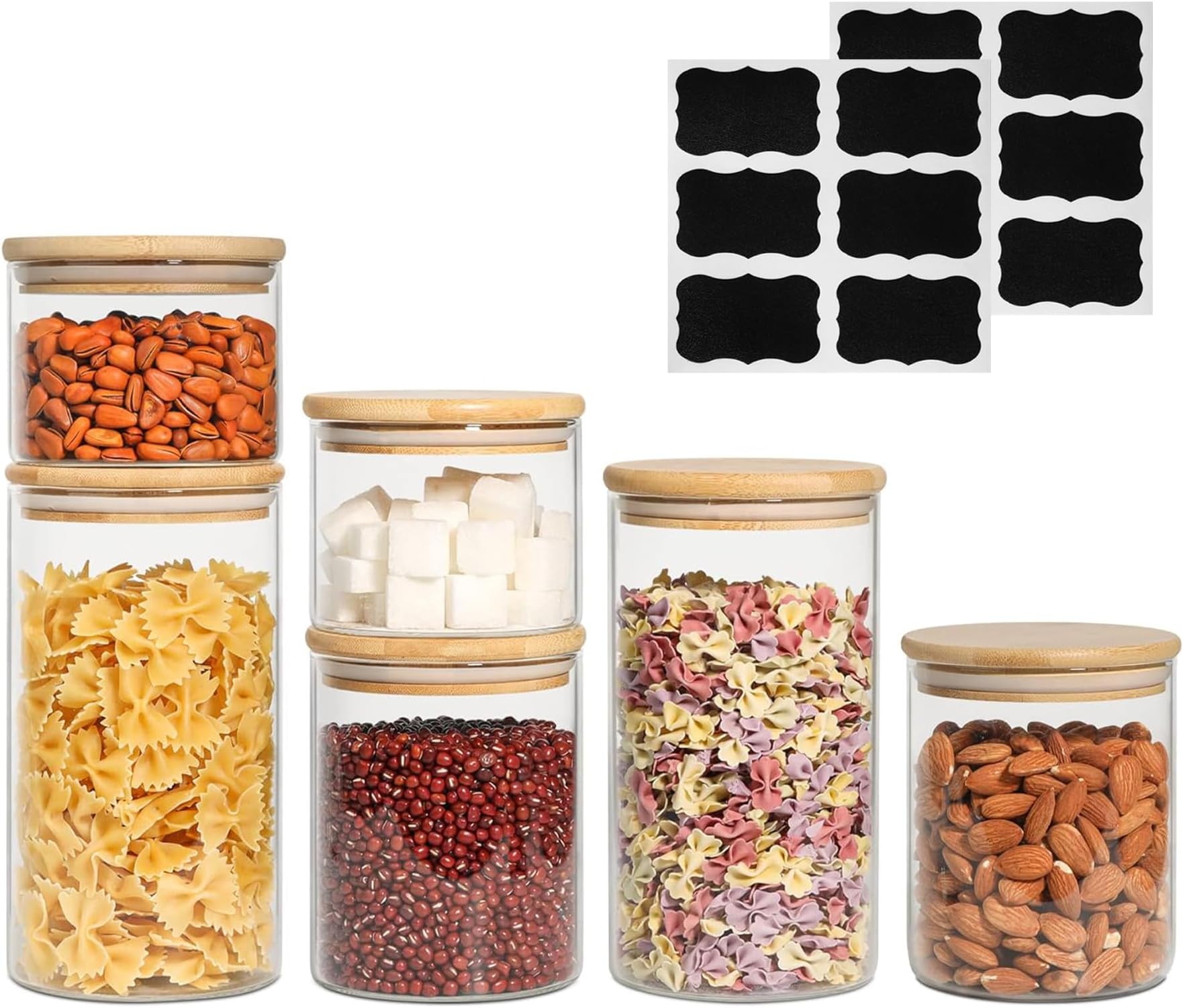 Amazon.com: Mason Craft & More Airtight Kitchen Food Storage Clear ...